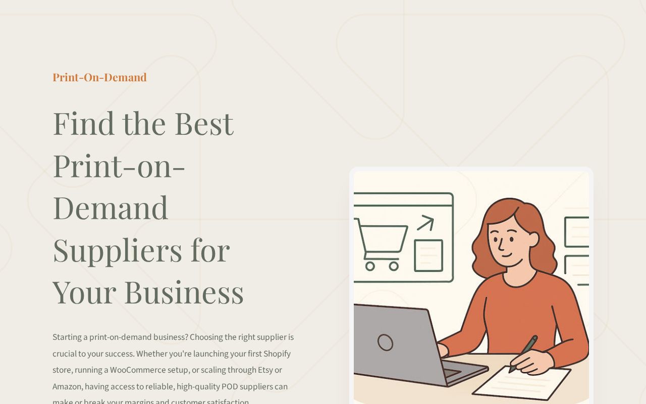 Top Print-on-Demand Suppliers for Your Online Store